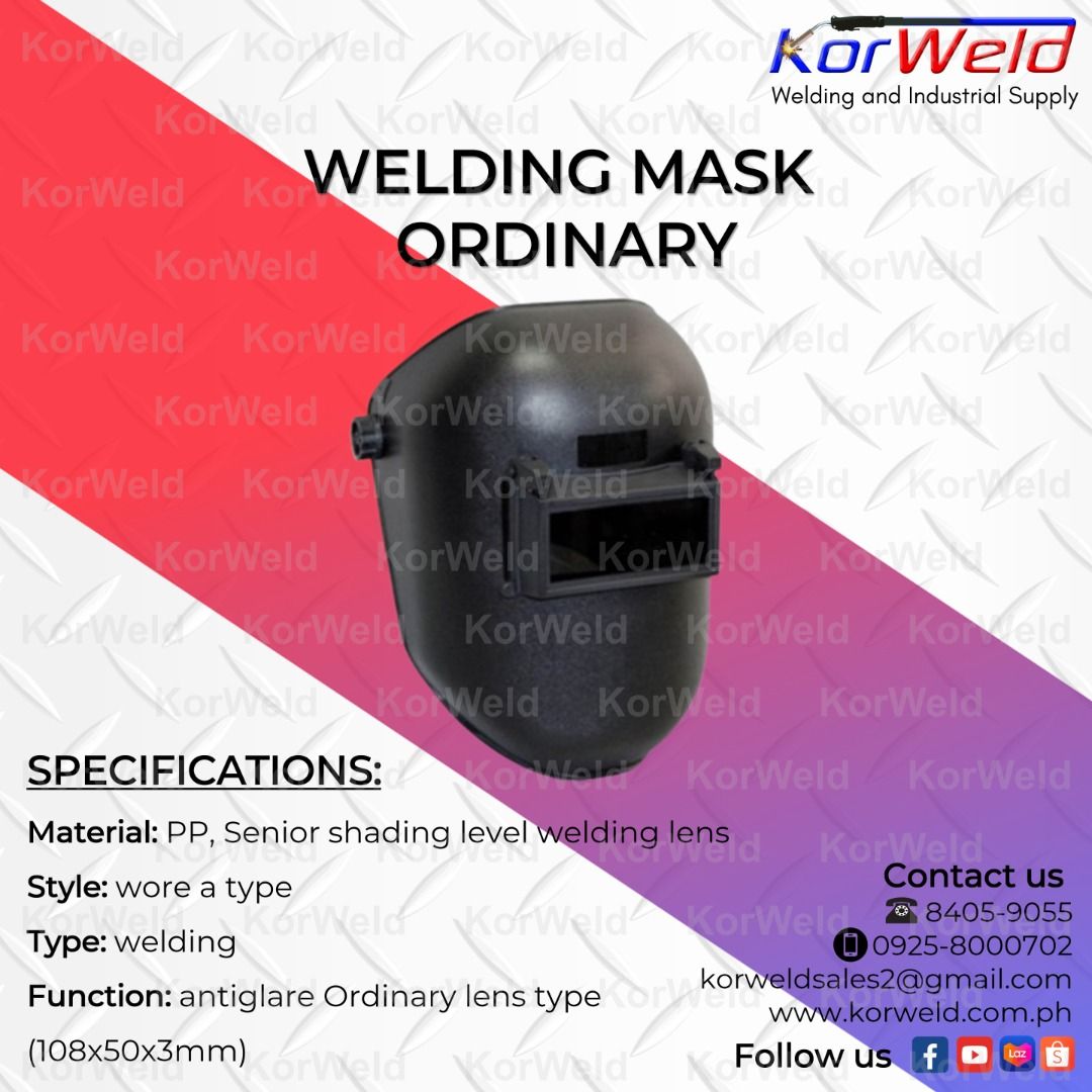PPE Welding Mask - Welding Mask Hand (MSO-63A & 56A), Welding Mask ...