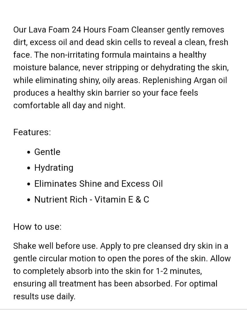 Predire lava foam facial cleanser, Beauty & Personal Care, Face, Face ...