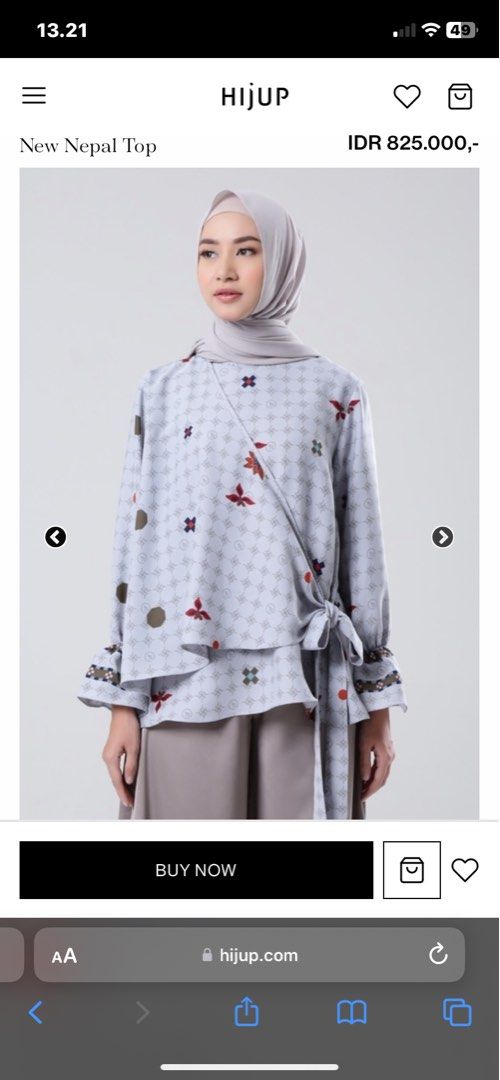 [Preloved] Nepal Top Ria Miranda x Hijup, Fesyen Wanita, Pakaian Wanita ...