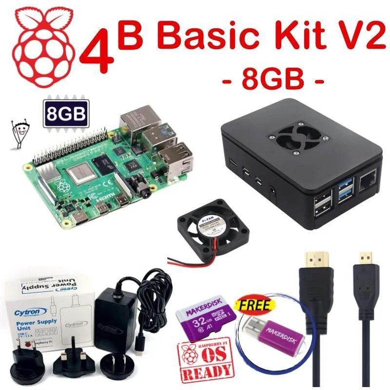 Raspberry Pi 4 Model B 8GB mainboard, Computers & Tech, Parts ...