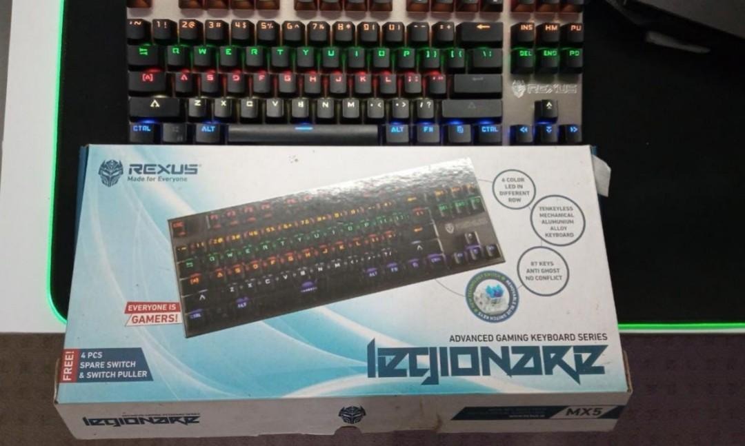 REXUS GAMING REXUS TKL MECHANICAL MX5 LEGIONARE, Elektronik, Bagian ...