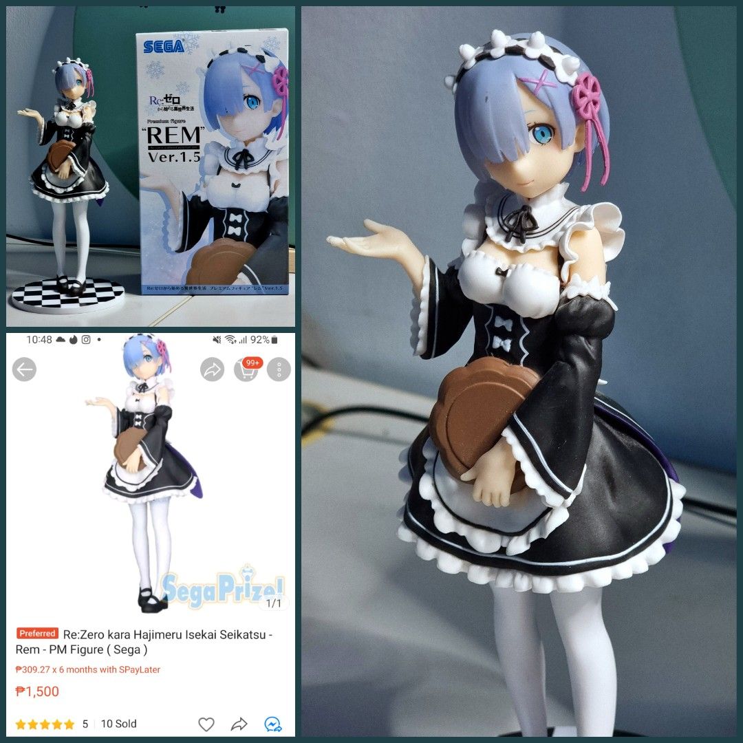 Re:Zero SEGA Rem Figurine Version 1.5 (Original) on Carousell