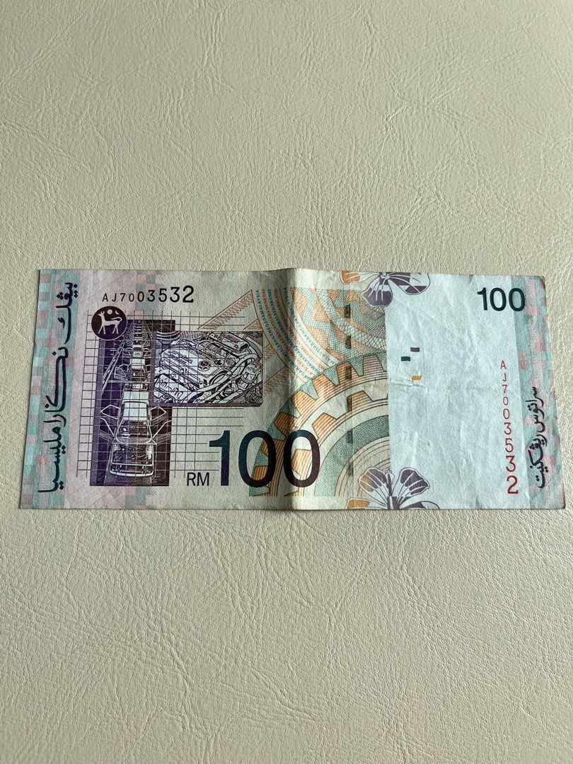 RM100 Old Note, Hobbies & Toys, Collectibles & Memorabilia, Currency on ...