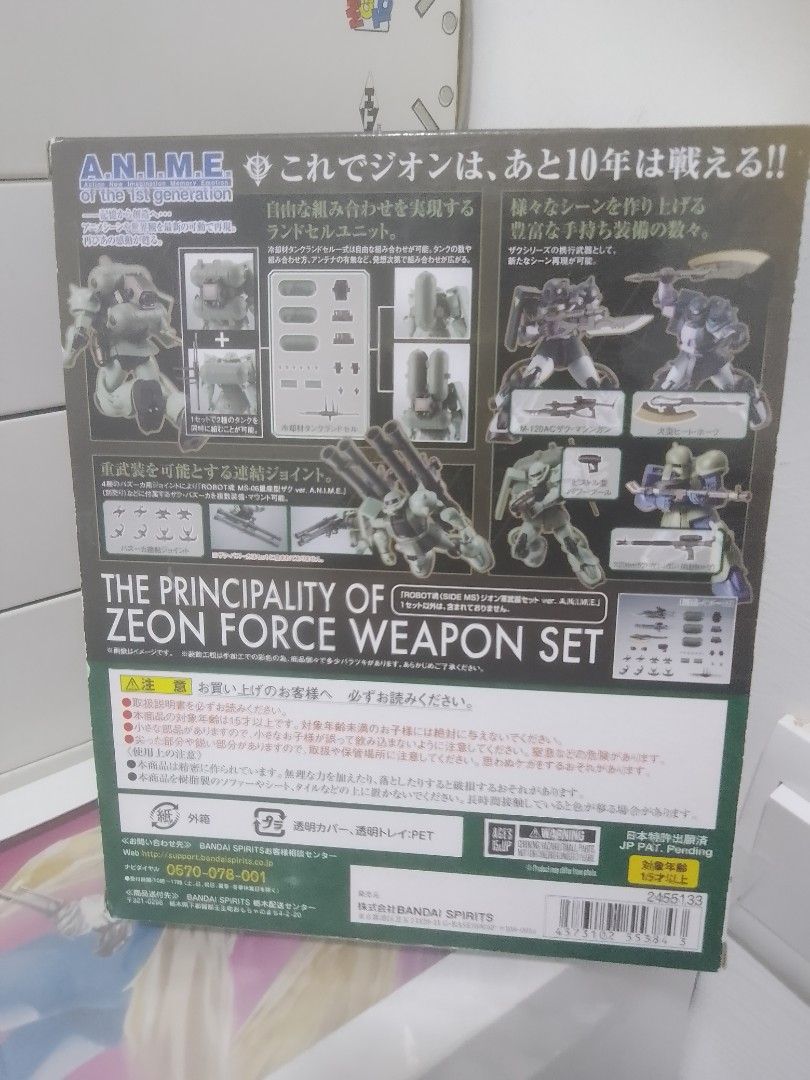 Robot spirits Gundam zaku zeon force weapon set mg pg hg rg, Hobbies ...