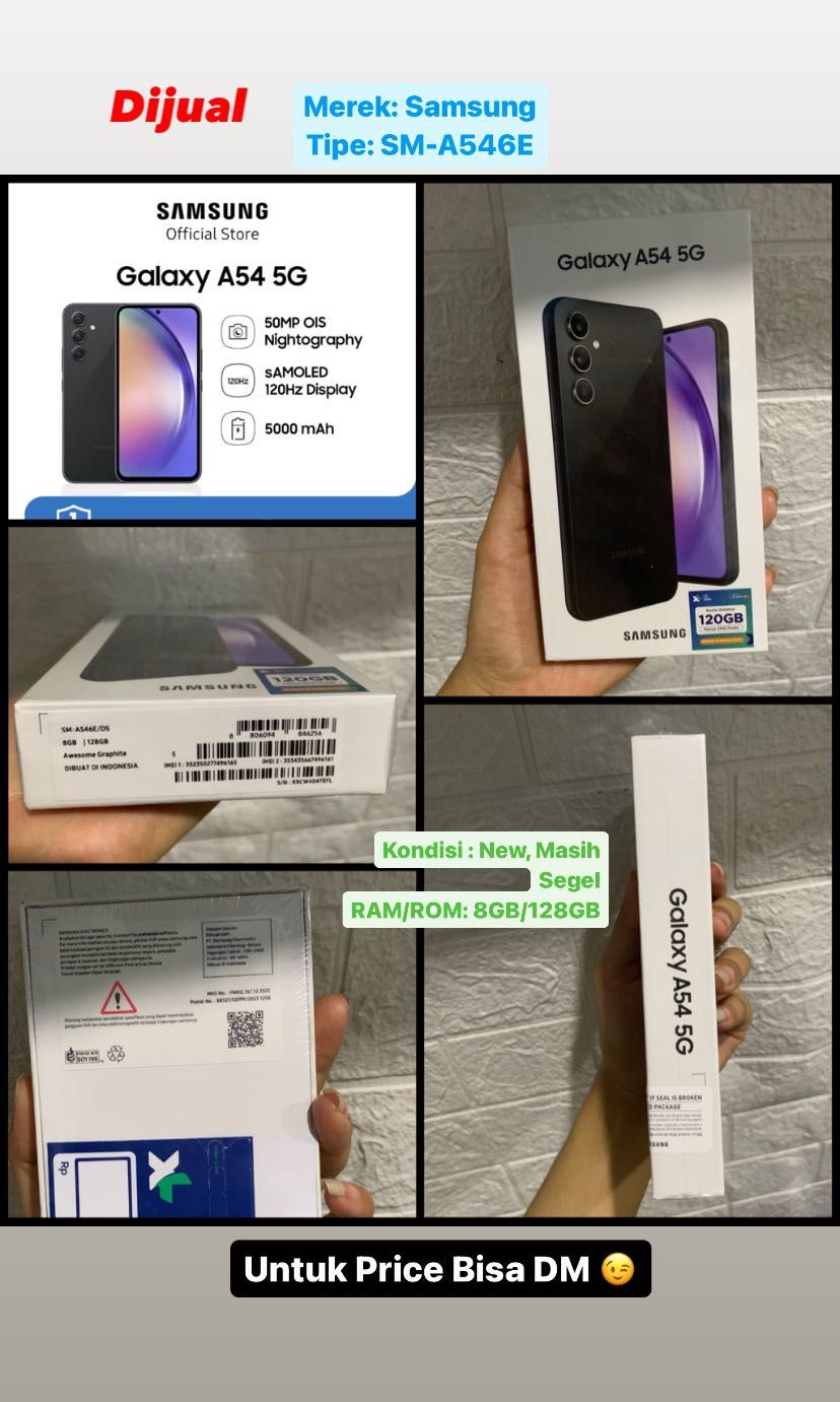 NEW !! Samsung A54 5G Awesome Graphite 8 GB /128 GB on Carousell