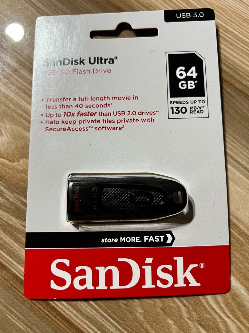 SanDisk Ultra 3.0 Flash Drive 64gb, Computers & Tech, Parts ...