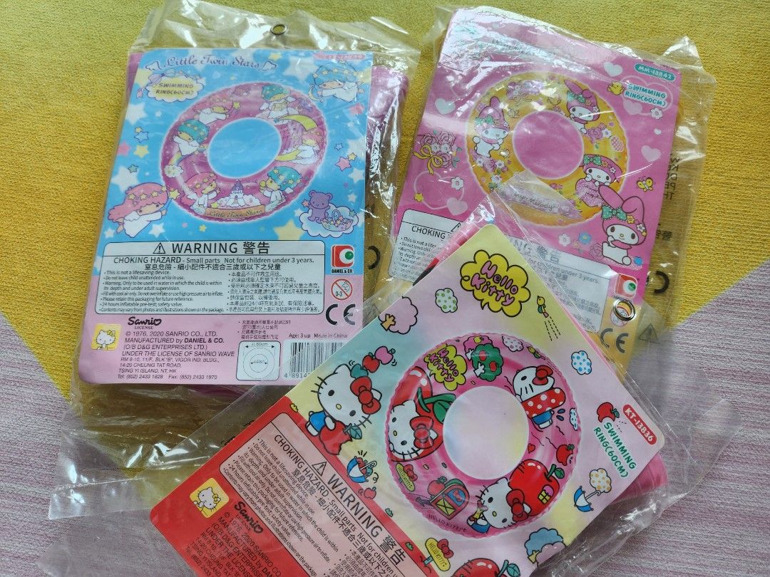 [Sanrio fans] Hello Kitty, Melody and Little Twin Stars kid swimming ...