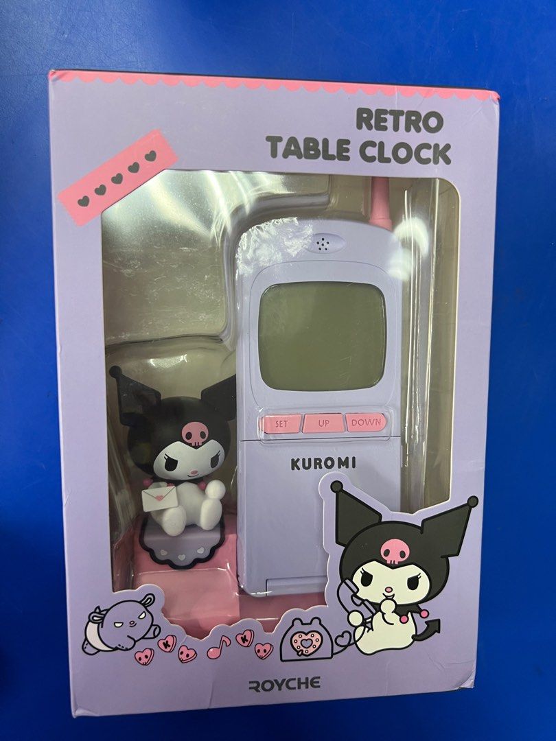Sanrio official kuromi desk clock, Furniture & Home Living, Home Decor ...