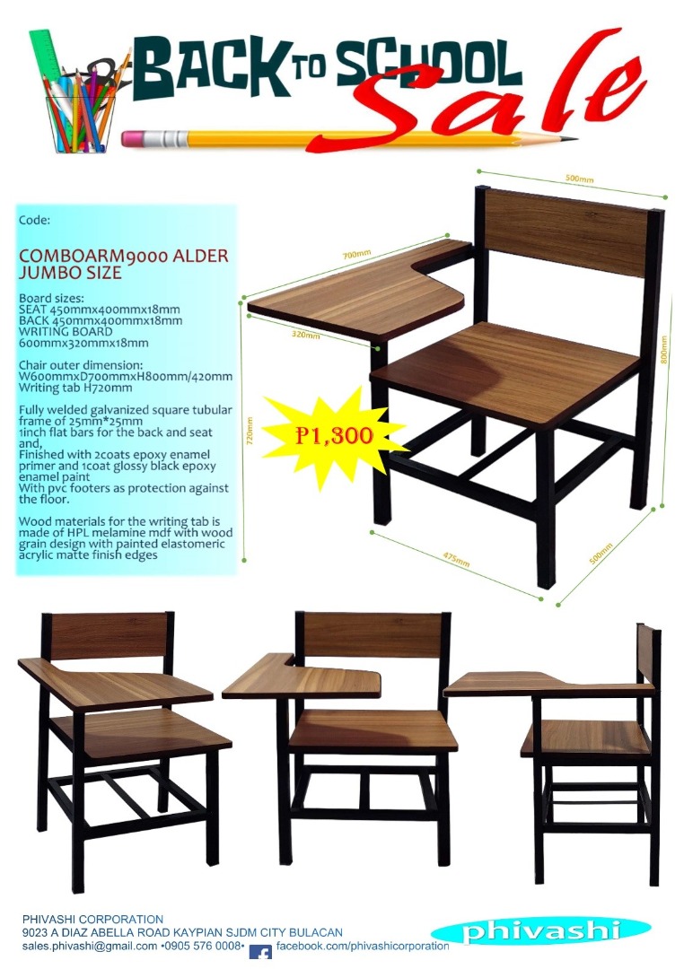 school furniture deped armchair training armchair with writing tab ...