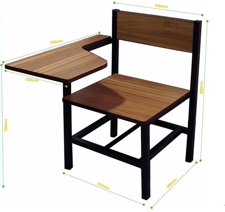 school furniture deped armchair training armchair with writing tab ...