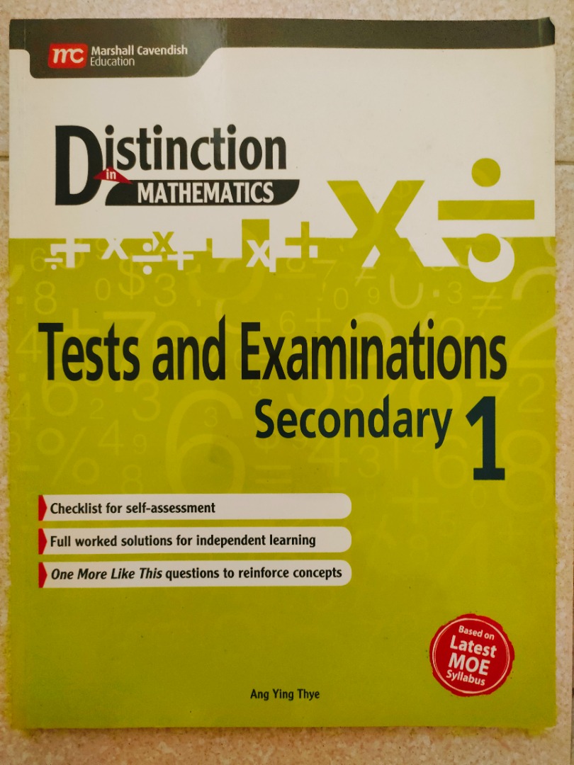 Sec 1 Mathematics Tests and Examinations: Distinction in Mathematics ...