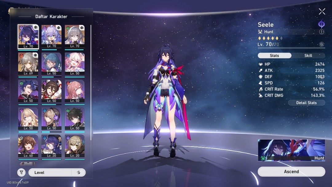 Seele E2 - Honkai star rail - Earl Game, Video Gaming, Video Games ...