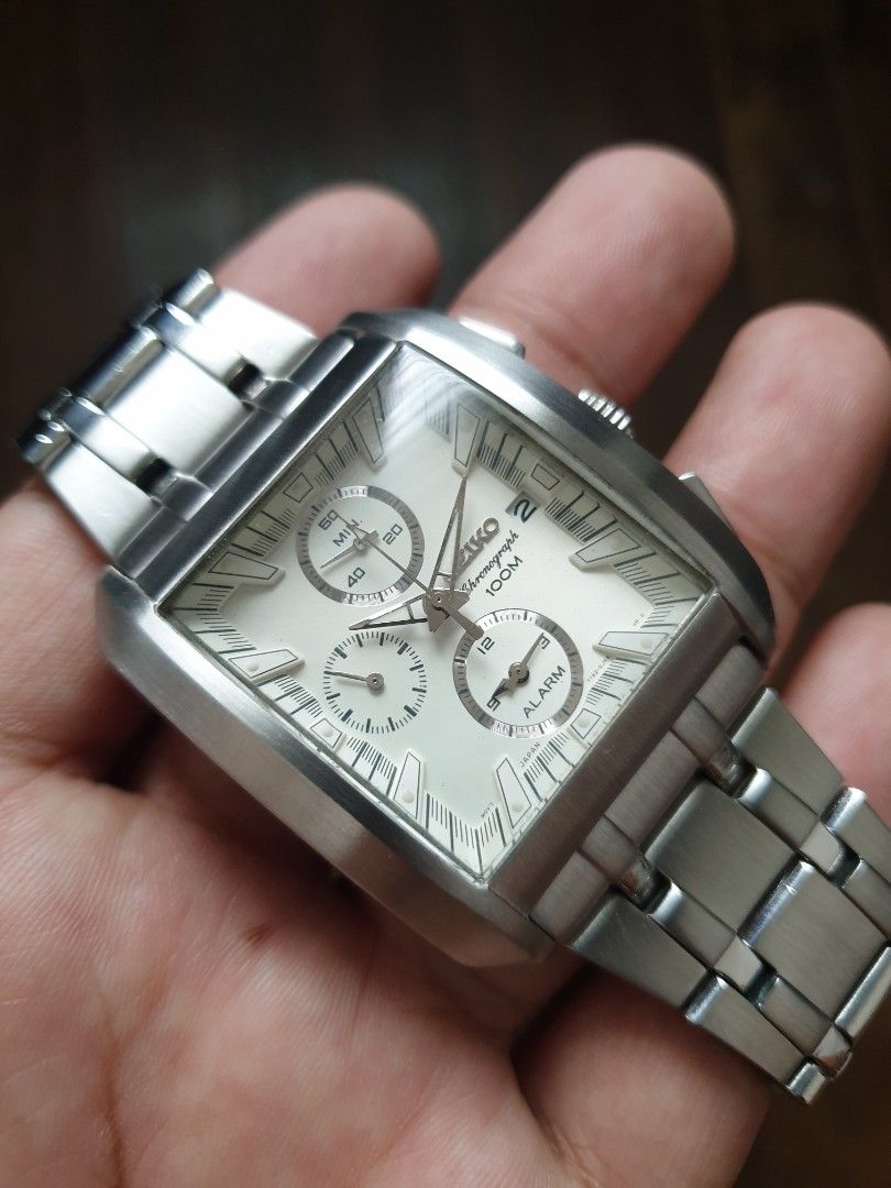 Seiko Chronograph Tank XL, Men's Fashion, Watches & Accessories ...