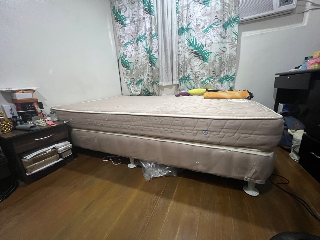 Sierratone bed matress with frame, Furniture & Home Living, Furniture ...