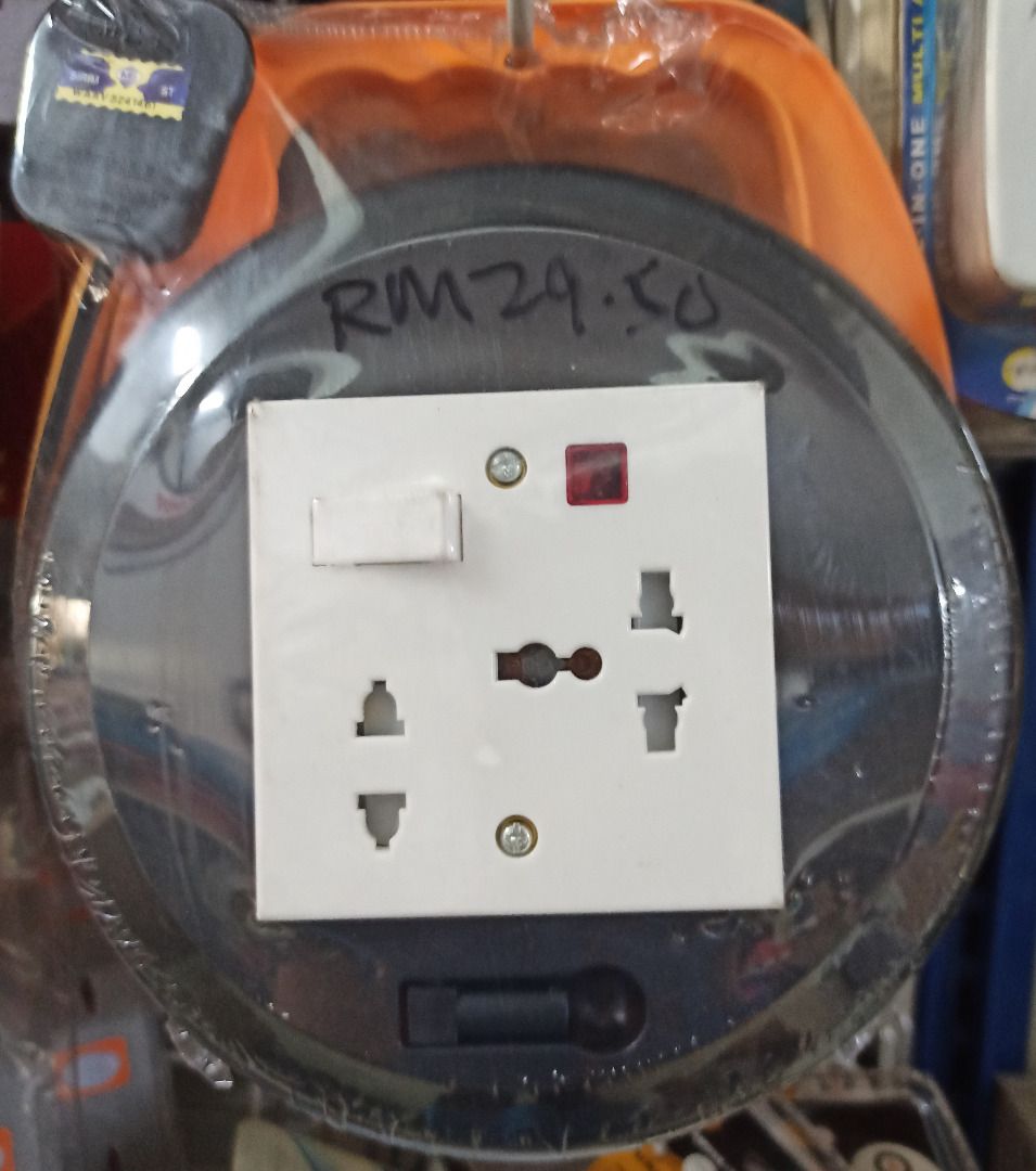 SIRIM EXTENTION BOX ROUND Multi Extension Wire Trailing Socket 5M, TV ...