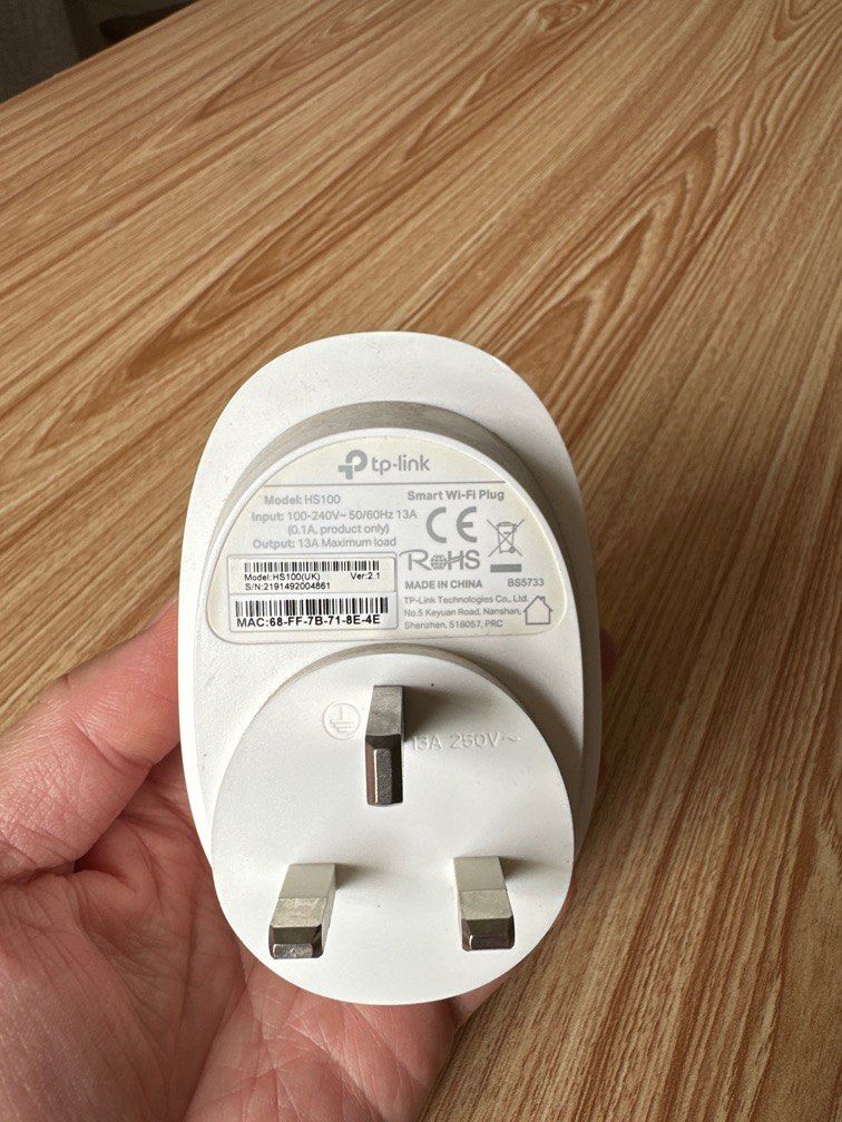 Smart wireless TP-link plug, TV & Home Appliances, Electrical, Adaptors ...