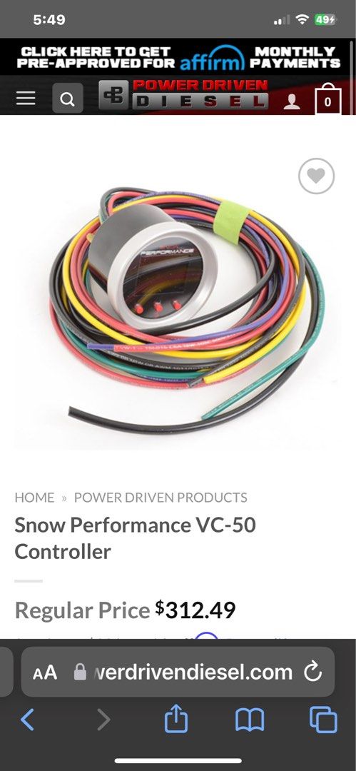 Snow Performance VC-50 Methanol controller, Car Accessories ...