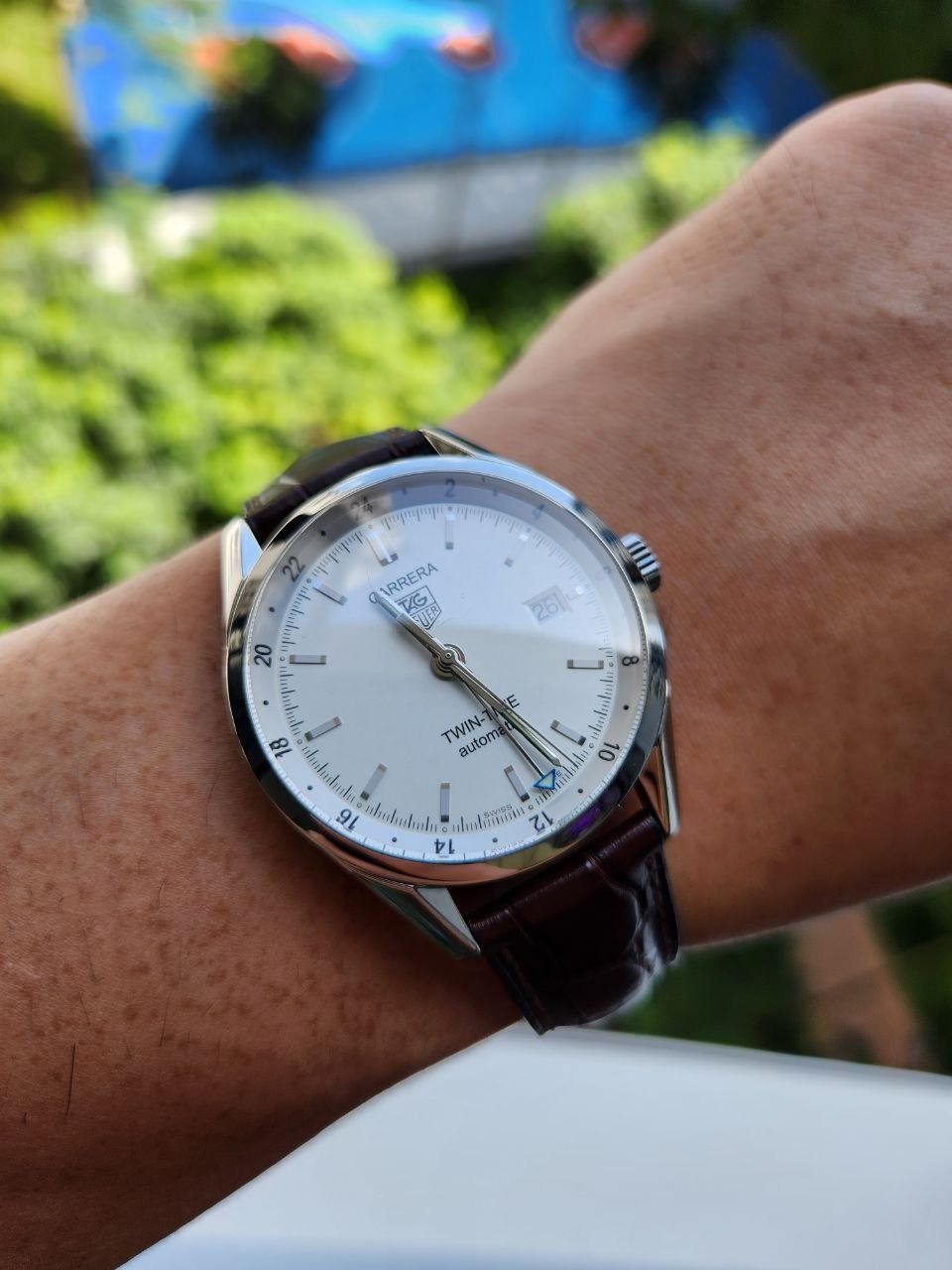 [SOLD] TAG Heuer Carrera Twin-Time Calibre 7, Men's Fashion, Watches ...