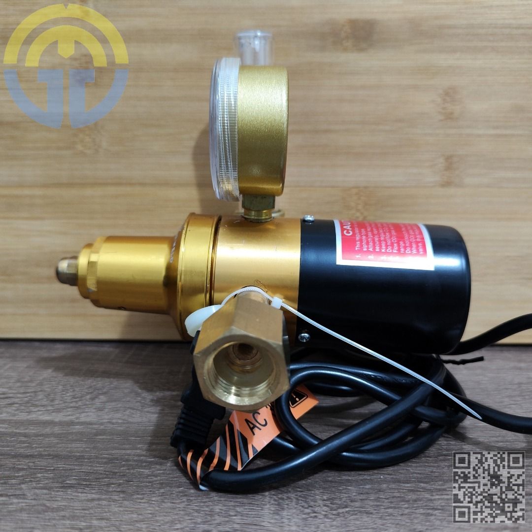 Solid Brass CO2 Argon Regulator Flow Meter with 36V 220V Heater ...