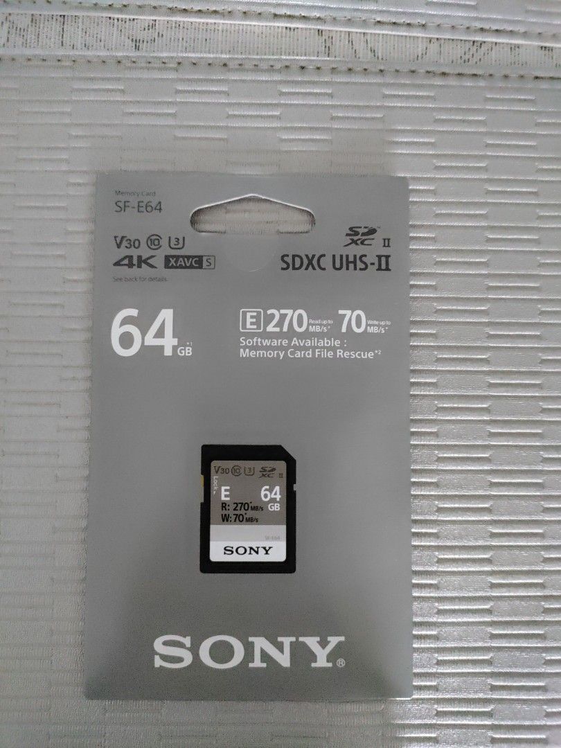 SONY SF-E64 64GB, Mobile Phones & Gadgets, Mobile & Gadget Accessories ...