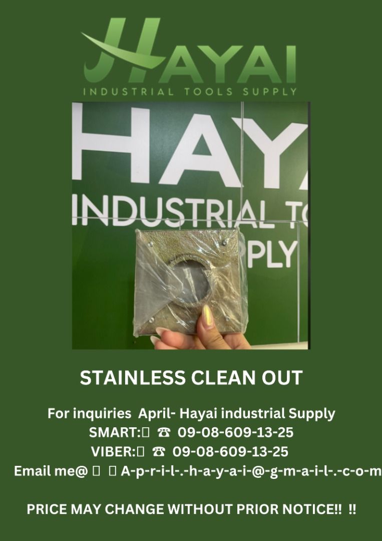 Stainless clean out, Commercial & Industrial, Construction Tools ...