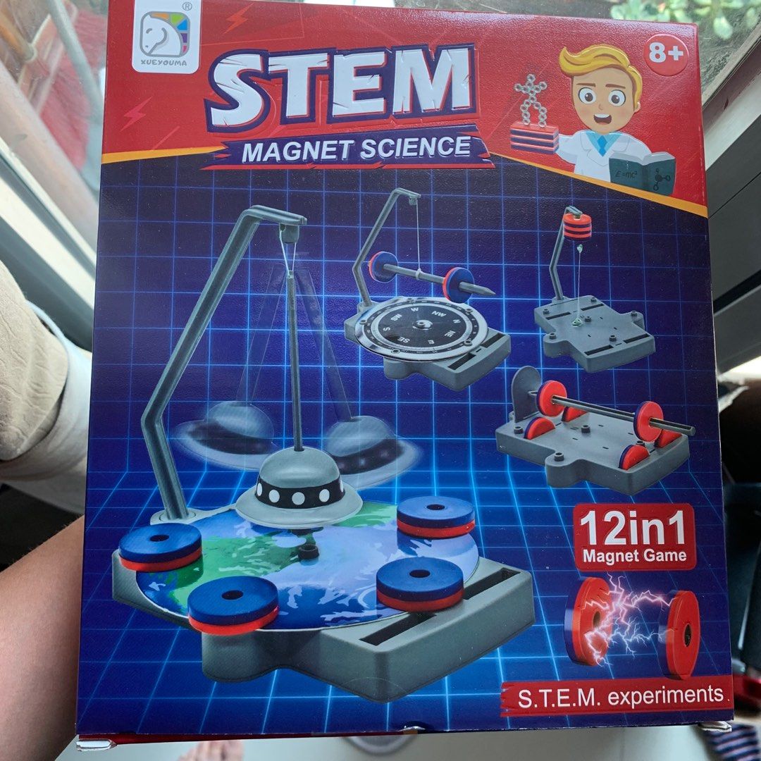 (STEM玩具) STEM磁石科學實驗 Stem Magnet Science 12in1 Stem Toys, 興趣及遊戲, 玩具 & 遊戲 ...