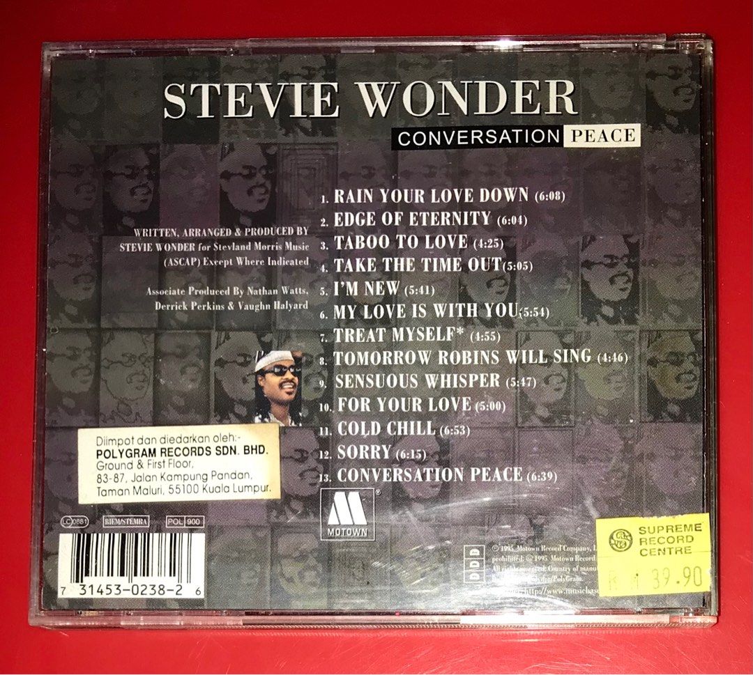 STEVIE WONDER - CONVERSATION PEACE CD, Hobbies & Toys, Music & Media ...