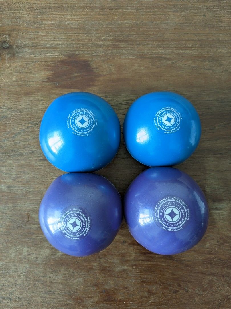 Stott Merrithew Toning Balls 0.45kg & 0.9kg, Sports Equipment, Exercise ...