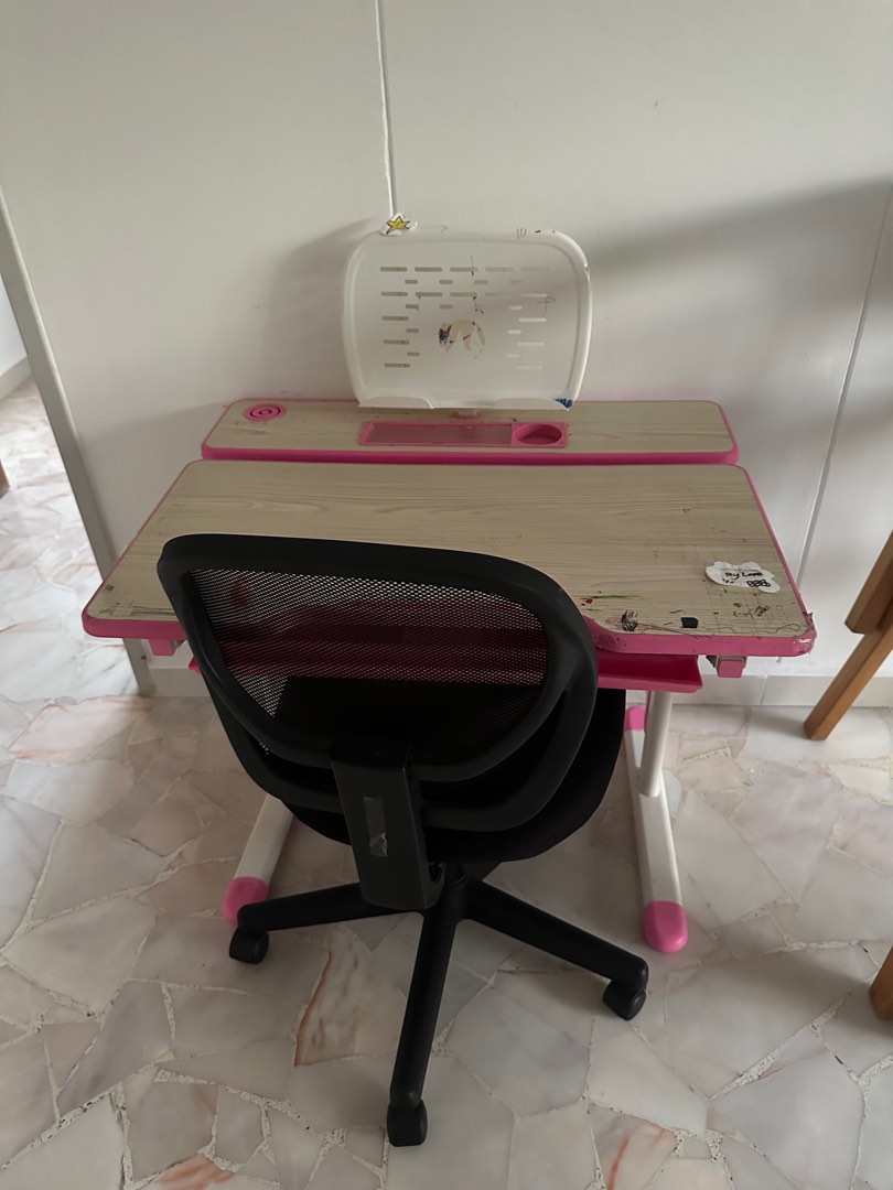 Study table and chair, Furniture & Home Living, Furniture, Tables ...