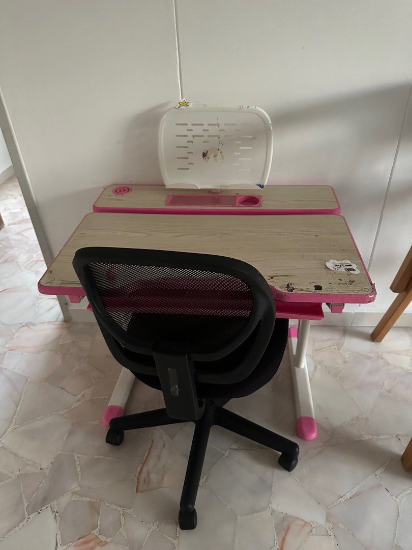 Study table and chair, Furniture & Home Living, Furniture, Tables ...