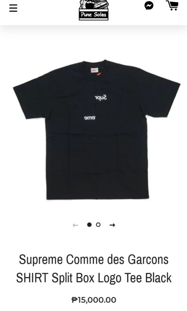 SUPREME x CDG - Split Box Logo on Carousell