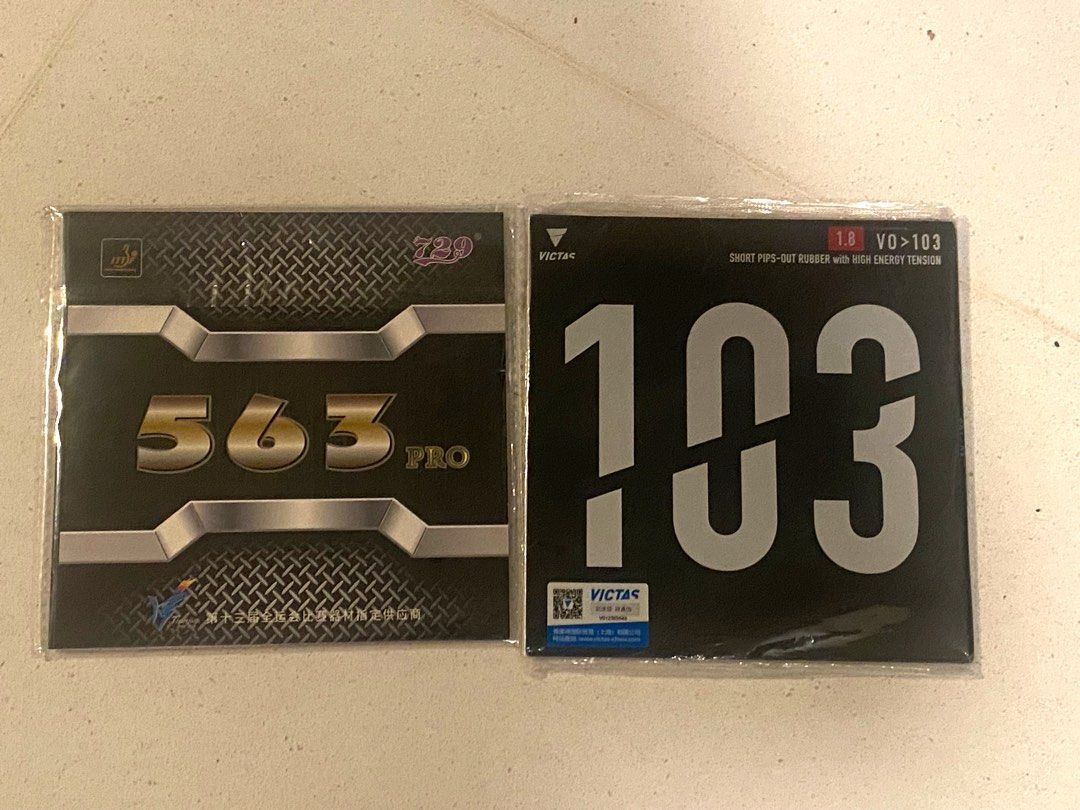 Table Tennis Rubber 563/Specto, Sports Equipment, Sports & Games, Racket & Ball Sports on Carousell