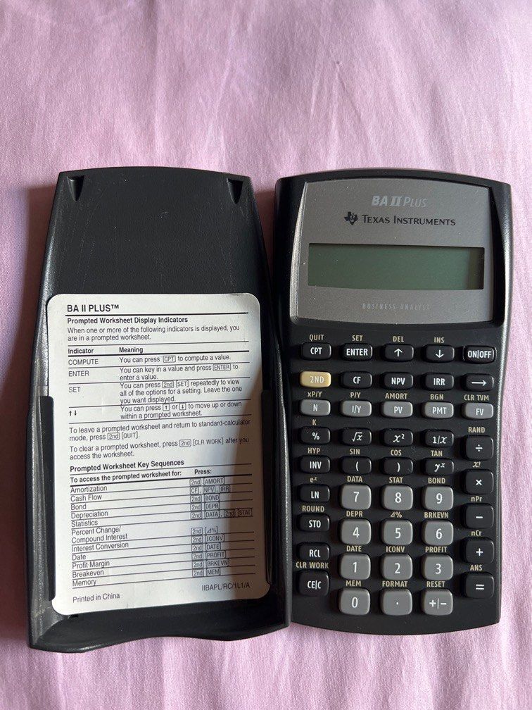 Texas Instruments BA II Plus Financial Calculator, TV & Home Appliances ...