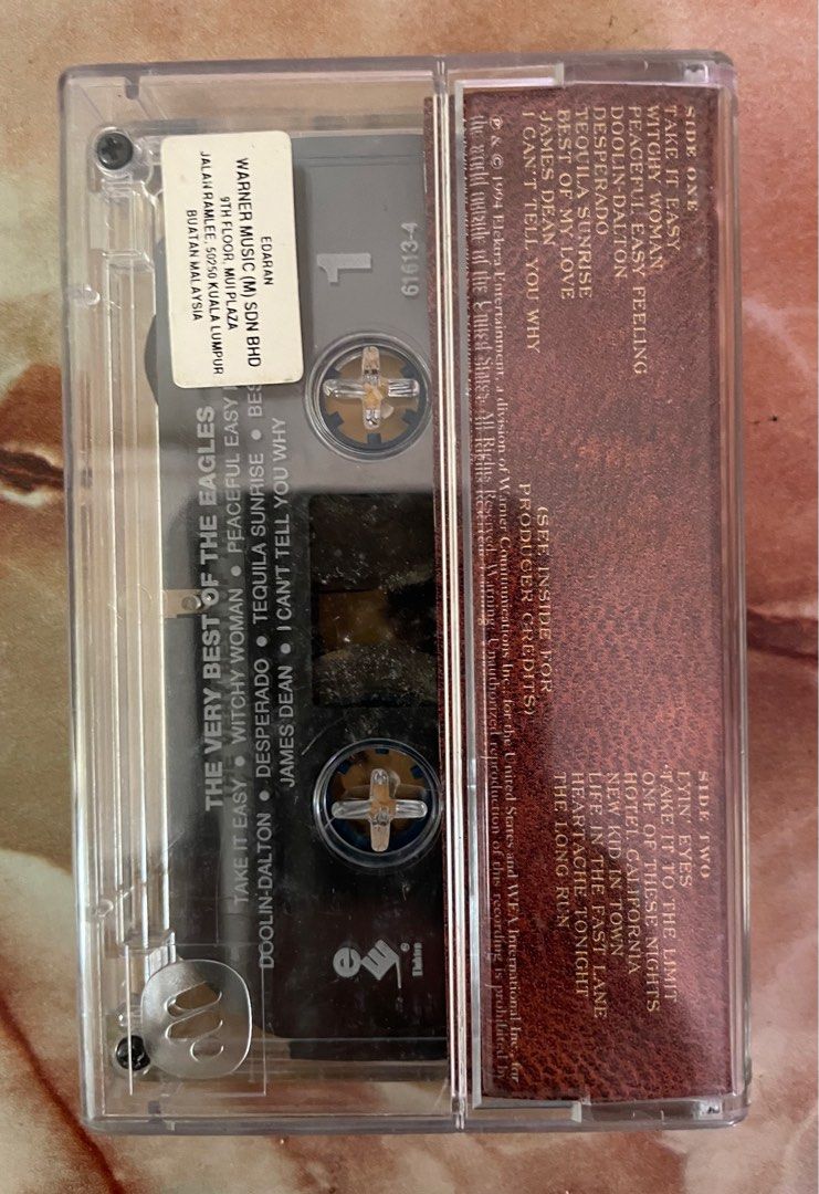 (Cassette) The Very Best of the Eagles, Hobbies & Toys, Music & Media ...
