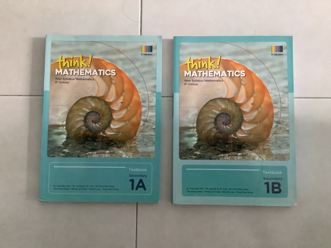 think!Mathematics 8th Edition Secondary 1A & 1B Textbook, Hobbies ...