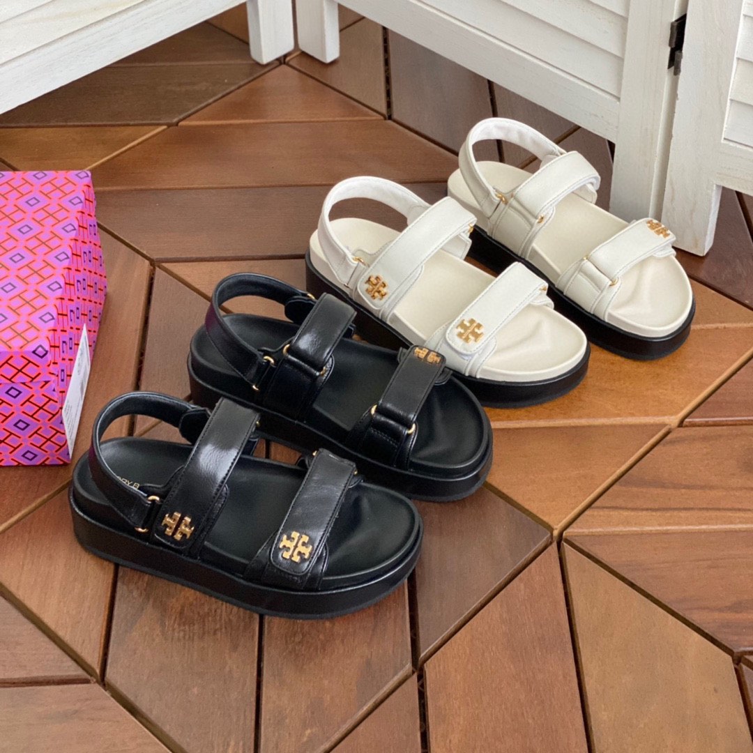 Tory Burch New Sandals, Women's Fashion, Footwear, Sandals on Carousell