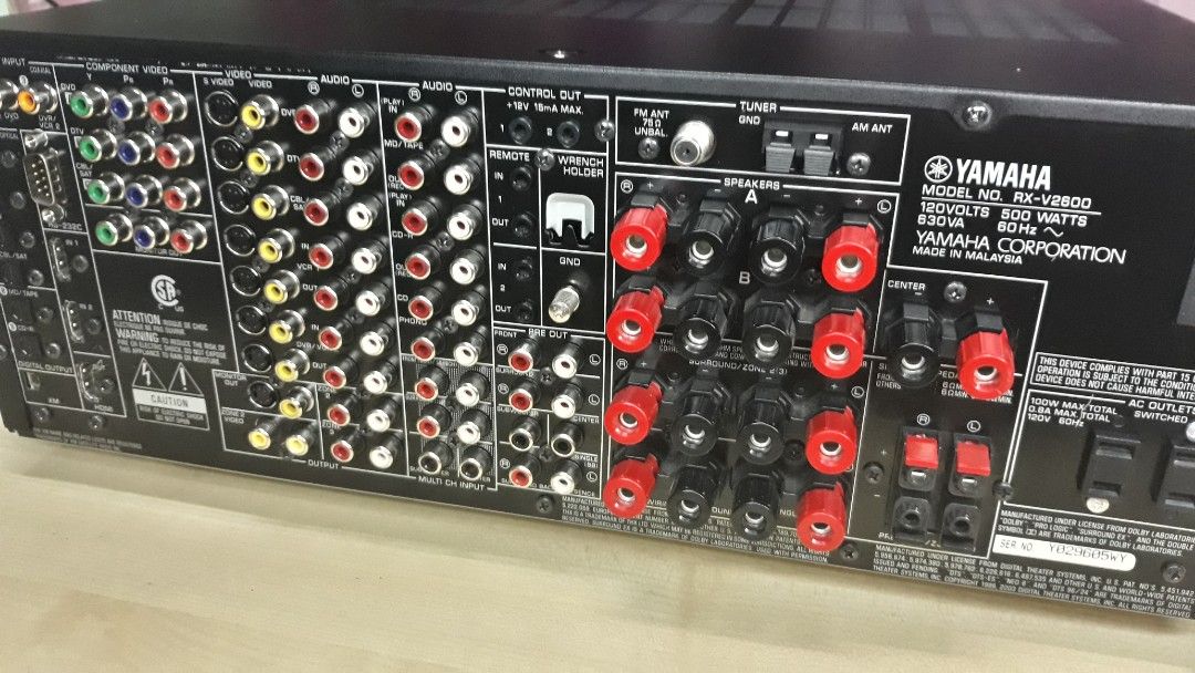 TOTL Yamaha RX-V2600 7.1 THX HDMI Av Receiver, Audio, Soundbars ...