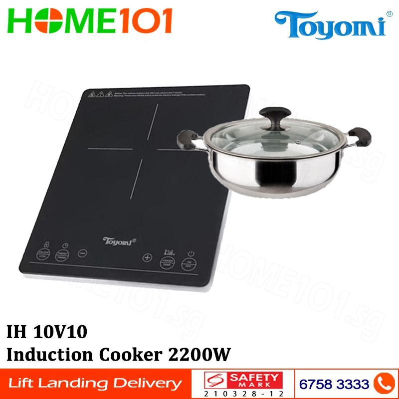 Toyomi Induction Cooker 2200W IH 10V10, TV & Home Appliances, Kitchen ...