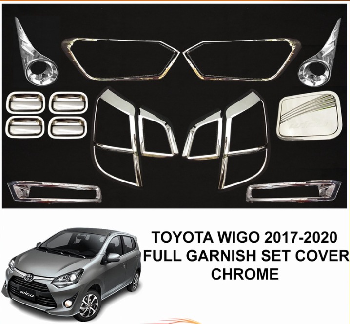 Toyota Wigo 2ND-3RD GEN 2017 to 2023 Full Garnish / Combo Set Cover ...