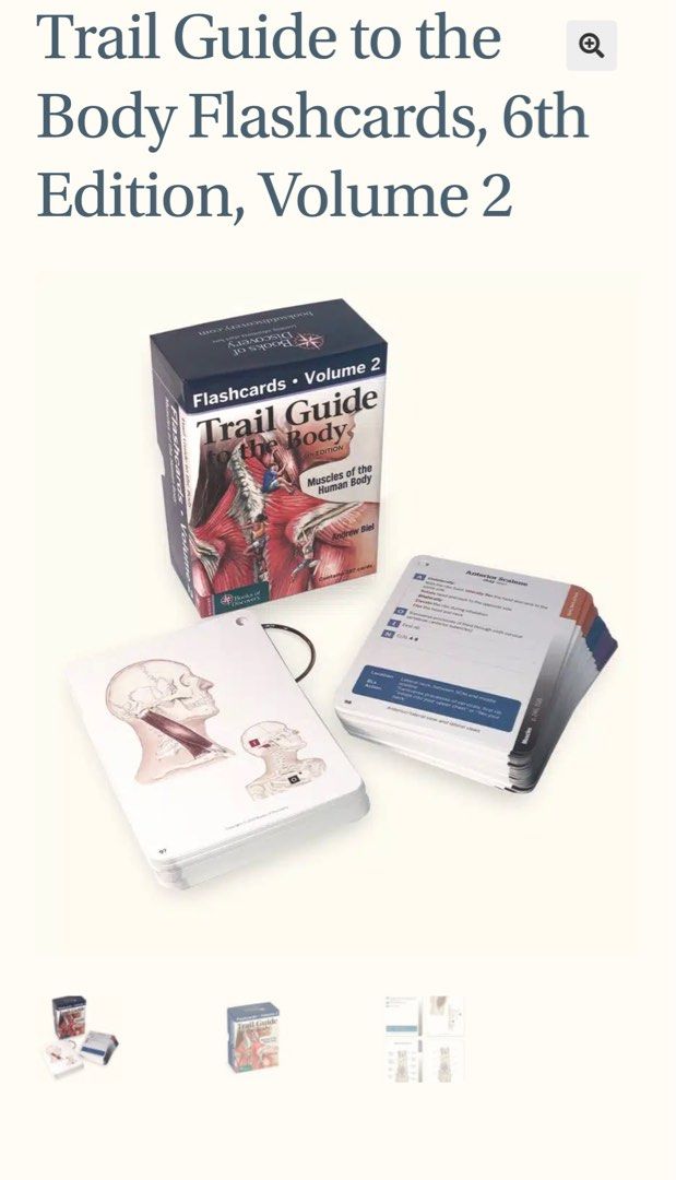 Trail Guide to the Body Flashcards, Hobbies & Toys, Books & Magazines ...