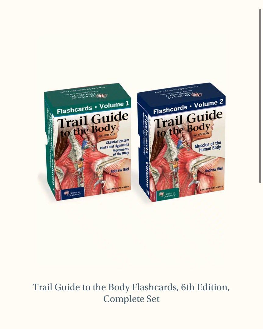 Trail Guide to the Body Flashcards, Hobbies & Toys, Books & Magazines ...