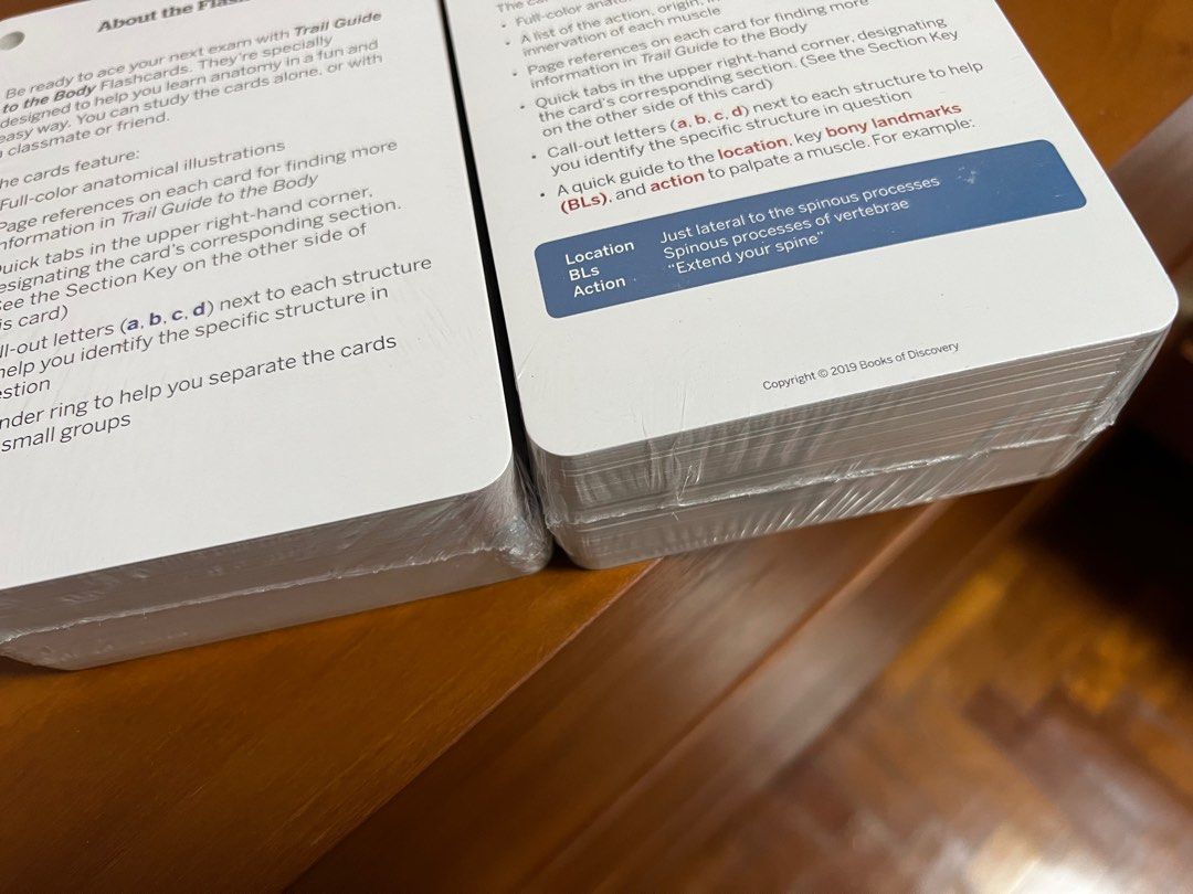 Trail Guide to the Body Flashcards, Hobbies & Toys, Books & Magazines ...