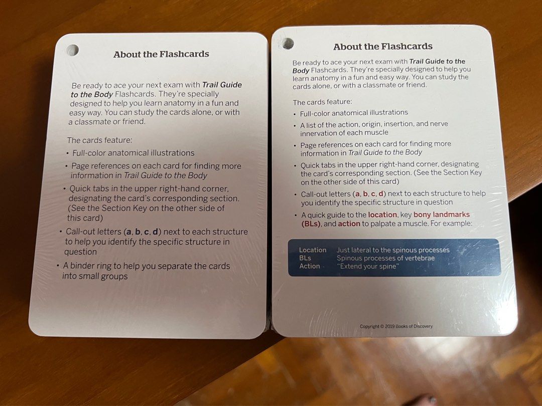 Trail Guide to the Body Flashcards, Hobbies & Toys, Books & Magazines ...