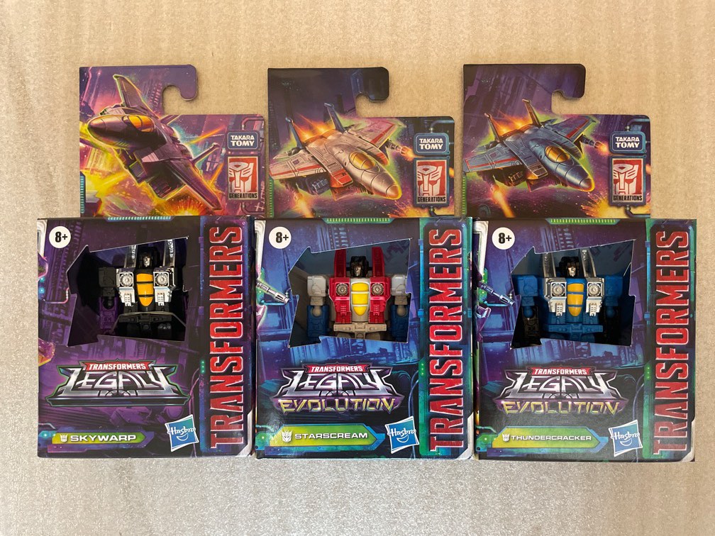Transformers Evolution - Core Set Starscream + Skywarp + Thundercracker ...