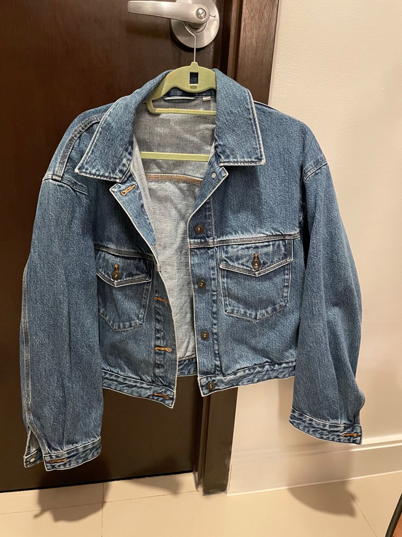 Uniqlo U denim jacket, Women's Fashion, Coats, Jackets and Outerwear on ...