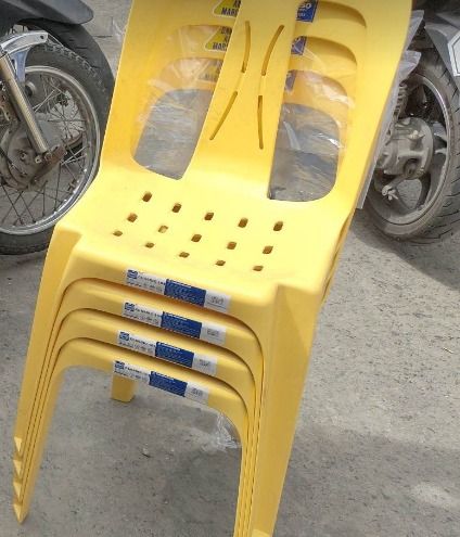 URATEX CLASSIC YELLOW MONOBLOCK CHAIRS - To Marilao Bulacan, Furniture ...