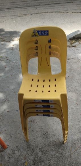 URATEX CLASSIC YELLOW MONOBLOCK CHAIRS - To Marilao Bulacan, Furniture ...