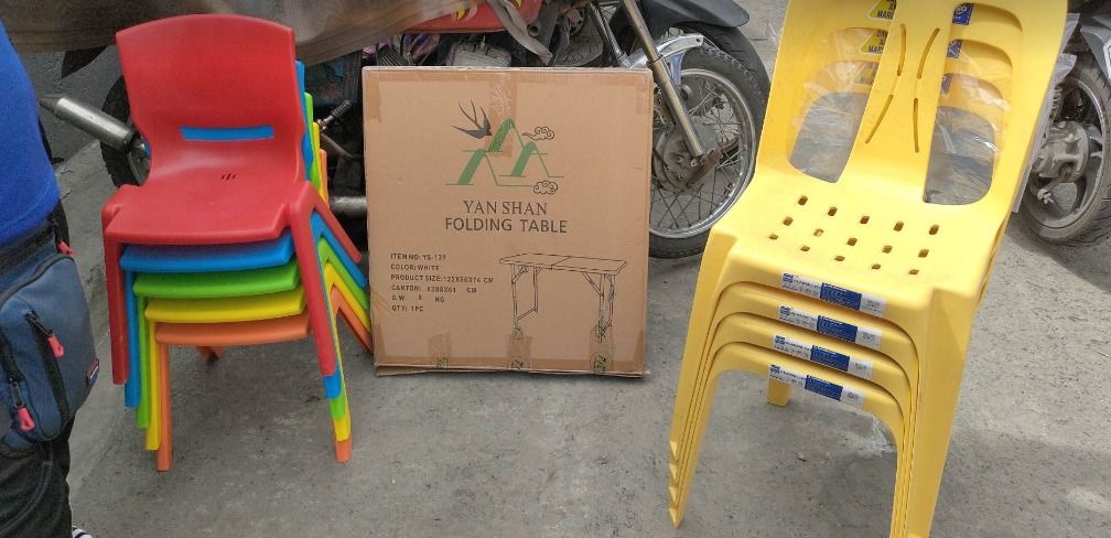 URATEX CLASSIC YELLOW MONOBLOCK CHAIRS - To Marilao Bulacan, Furniture ...