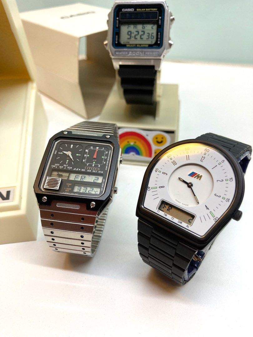 Seiko H239 Casiotron Citizen 8981 Swiss Msport Casio DW2000, Men's ...