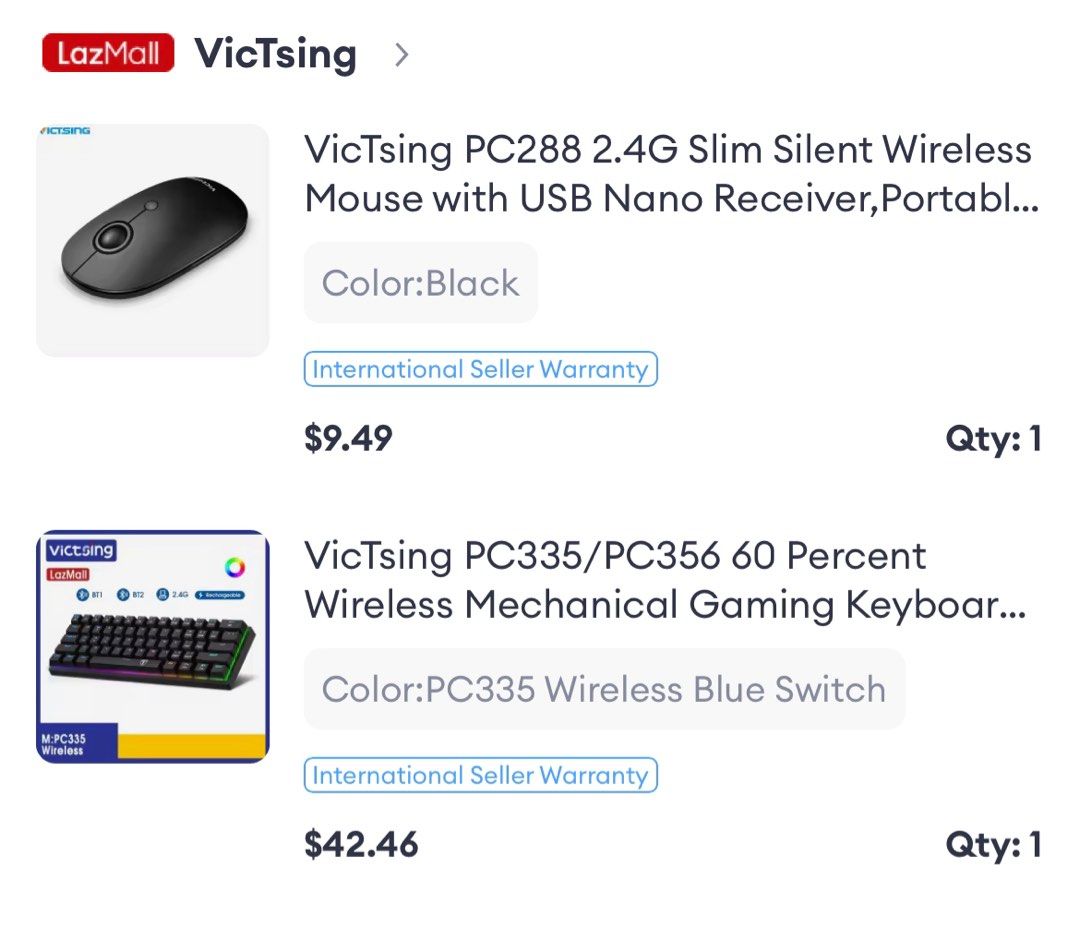 VicTsing wireless USB nano receiver silence mouse, Computers & Tech ...